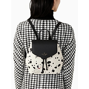 Kate Spade New York Lizzie Medium Flap Backpack (Parchment Puppy)