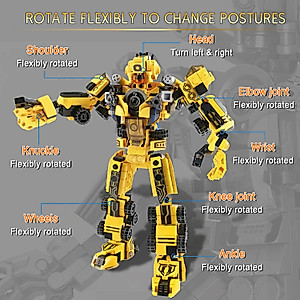 LUKAT Robot STEM Building Toys for 6 Year Old Boys, 573 pcs Construction Toy Engineering Building Bricks Construction Vehicles Kit Best Gift for Kids Age 6 7 8 9 10 11 Year Old 1