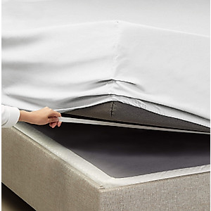 Empyrean Full Size Sheets - 4 PC Super Soft Bed Sheets Full Size - Double Brushed Microfiber Full Size Bed Sheets - Hotel Luxury Silver Light Gray Full Size Sheet Sets, with 4 Corner Elastic Straps