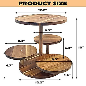 Montex Cupcake Tower Stand 4 Tier for 50 Cupcakes Woodden Serving Stand, Cake Display Stand Dessert Tower