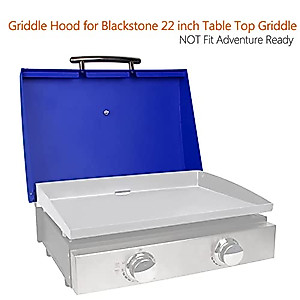 BQMAX 5011 Griddle Hard Cover Hood for Blackstone 22" and 600D Heavy Duty Griddle Cover Replacement for Blackstone 22" Table Top Griddle