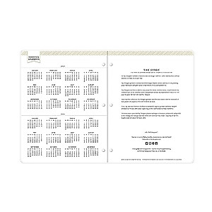 2023-2024 Day Designer Celebration Floral Monthly Academic Planning Calendar, 8-1/2" x 11", Clear, July 2023 to June 2024, 142486
