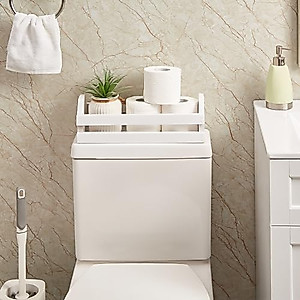 Roeveca Toilet Tank Tray Basket Toilet Paper Storage Farmhouse Decor Toilet Tank Topper Bathroom Storage Organizer Bathroom Organizer Countertop Container