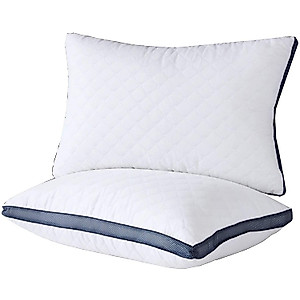 Meoflaw Pillows for Sleeping(2-Pack) , Luxury Hotel Gel Pillow ,Bed Pillows for Side and Back Sleeper (Queen)