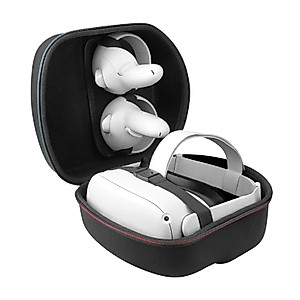 Esimen Carrying Case for Oculus Quest 2 VR Gaming Headset and Controllers Accessories Protective Bag (Black)