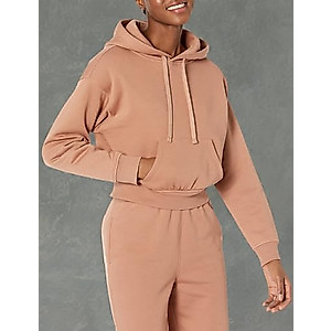 Amazon Essentials Womens Hoodies - Crop Pullover Sweatshirt (Available in Plus Size), Light Brown, 6X