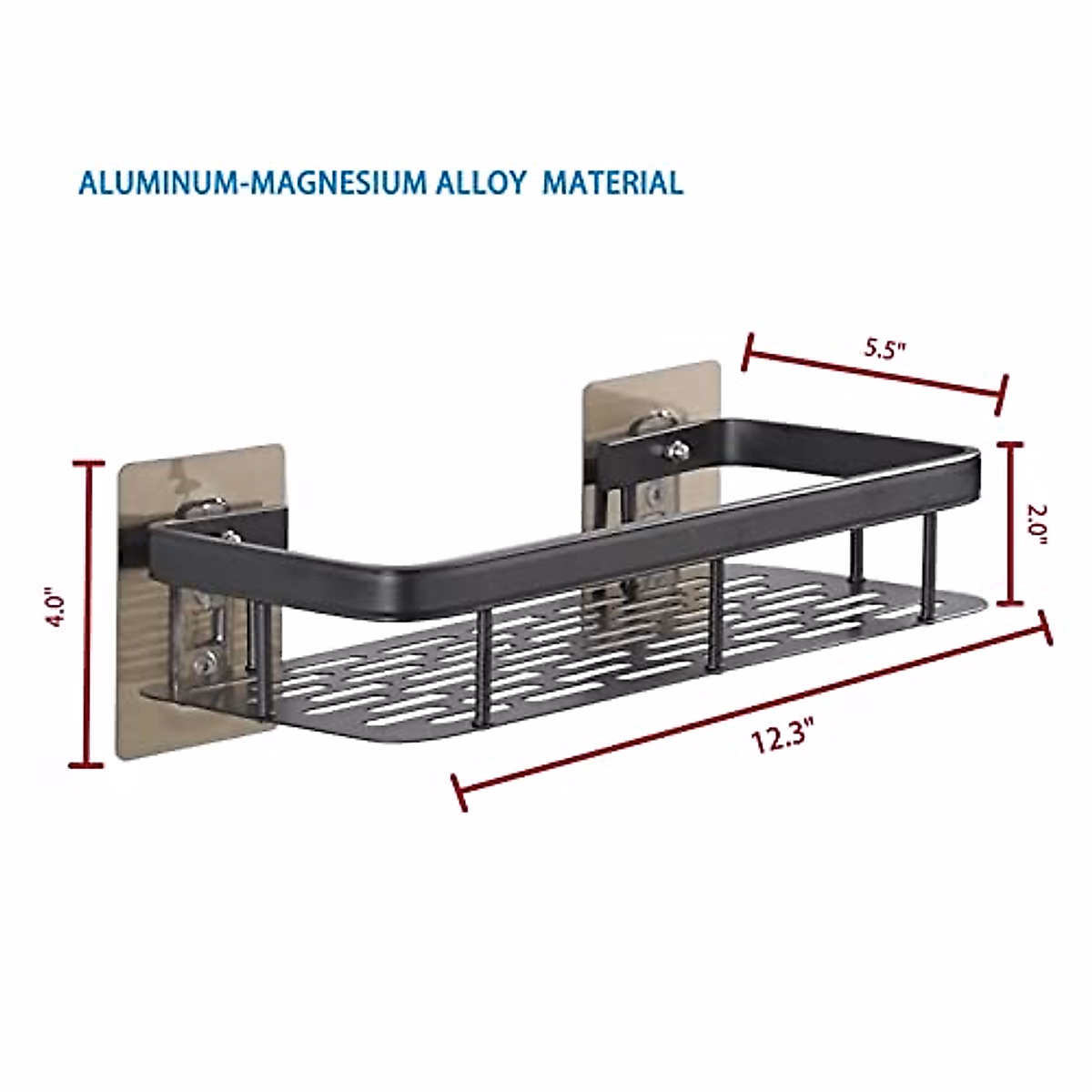 Shower Caddy Shelf Organizer Rack,No Drilling Adhesive Bathroom Shelves Basket Inside Shower,Kitchen Sink Caddy Organizer,Wall Mount Shower Storage Home Organization Rv Accessories.
