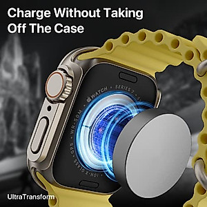 BOBOCAWA Apple Watch Ultra Look Case - 44mm Apple Watch SE Case Series 6 Case with Tempered Glass Screen Protector | Apple Watch Ultra Style Case for SE, 6, 5, 4 (44mm)