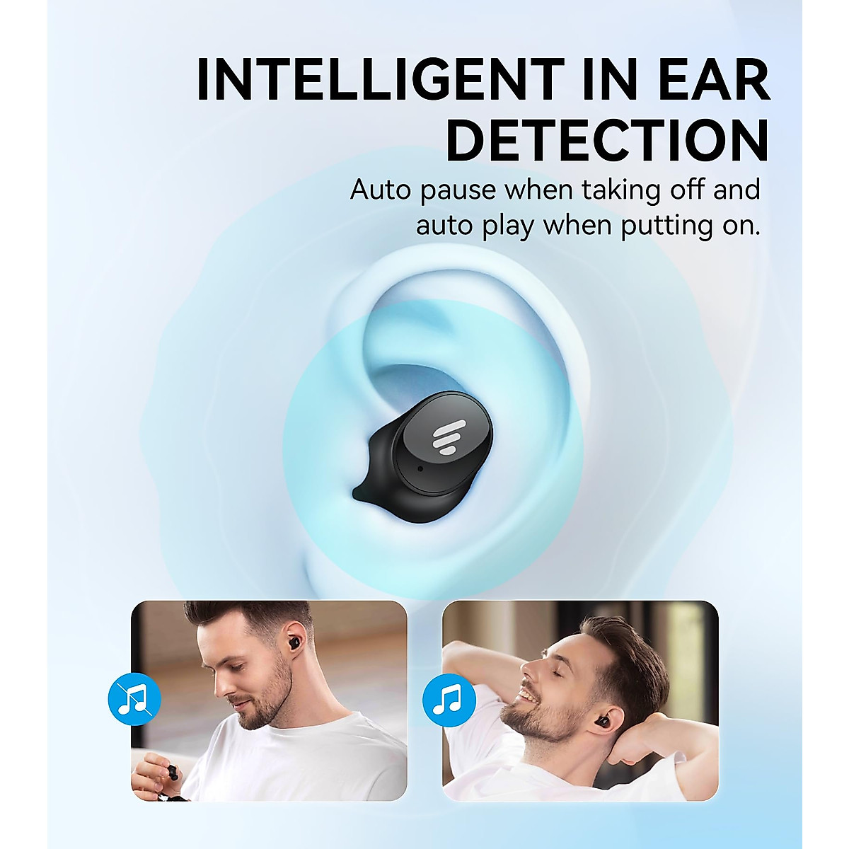 Edifier TWS1 Pro 2 Active Noise Cancellation Earbuds, 42dB Depth ANC, AI-Enhanced Calls with 4 Mics, in-Ear Detection, Fast Charging, Bluetooth 5.3