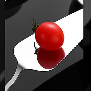 Pie Server, 2Pcs Pie Cake Server, 9 inch Thickened Stainless Steel Pizza Pastry Server Set, Wedding Cake Cutting Set for Pastry Pizza Dessert