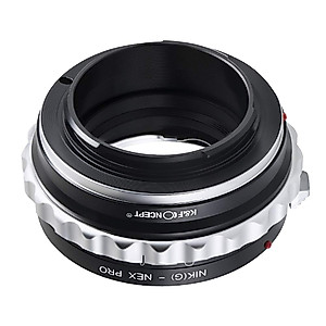 K&F Concept Lens Mount Adapter with Light-reducing Paint for Nikon G Mount F/AI/G Lens to Sony E-Mount/NEX Camera Body