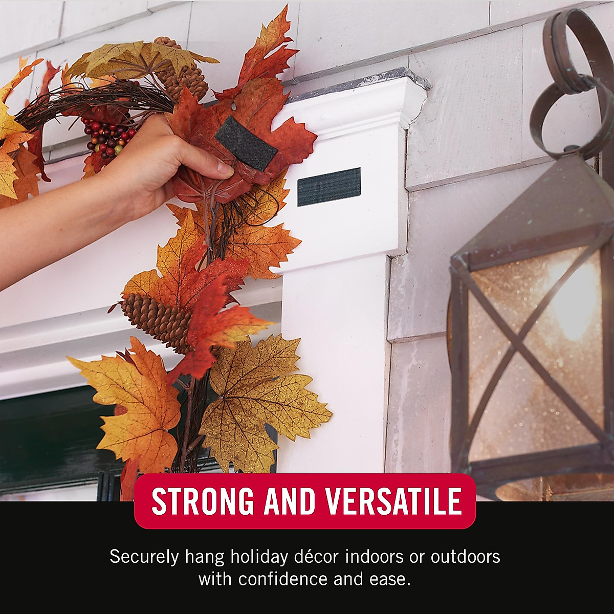 VELCRO Brand Heavy Duty Tape with Adhesive - Cut Strips to Length - Holds 10 lbs, Black - Industrial Strength Roll, Wide 10Ft x 2In - Strong Hold for Indoor or Outdoor Use