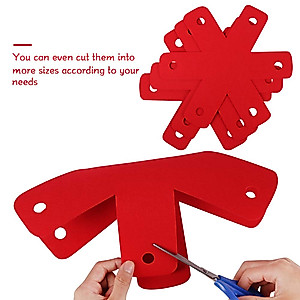 Pot Pan Protectors, Set of 12 and 4 Different Sizes, Larger & Thicker Red Pan Protector Pads, Pan Pot Separator Pads for Stacking and Protecting Your Cookware(10/12/14/16inch)