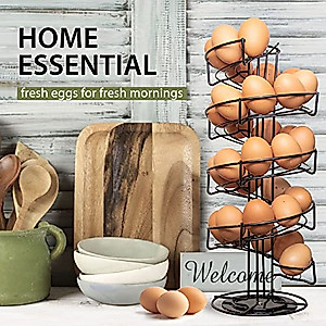 Egg Holder Countertop, Egg Baskets For Fresh Eggs, Egg Dispenser, Fresh Egg Holder Countertop - 3 Dozen Eggs - Non-Slip Base Countertop Egg Holder for Fresh Eggs