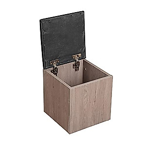 Multifunctional Folding Dining Table Set Lift Top Coffee Table with 4 Storage Ottoman Extendable for 8, Fully Assembled Space Saving Table for Compact Living Space, 47 in, White Oak