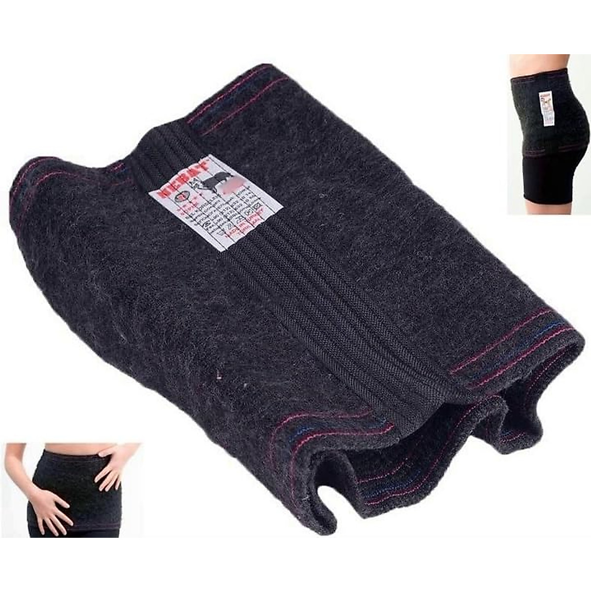 Dog's Hair Wool Therapeutic Belt for the Back and Waist Warming Orthopedic Bandage for Back Pain Arthritis, Neuritis (S)