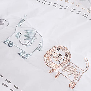 Trend Lab Crayon Jungle 3 Piece Crib Bedding Set, Can Be Used As A Blanket Or A Playmat for Tummy Time, Includes Quilt, Fitted Crib Sheet and Skirt