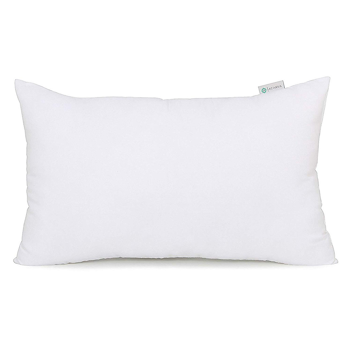 Acanva Polyester Decorative Rectangle Throw Pillow Inserts, Hypoallergenic Form Stuffer Cushion Sham Filler, 16x26, White, 1 Count (Pack of 1)