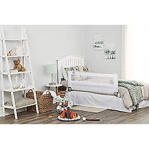 Regalo Swing Down 54-Inch Extra Long Bed Rail Guard, with Reinforced Anchor Safety System