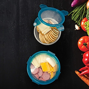 Handy Gourmet Flexi-Top Reusable Containers, BPA Free - Round, Set of 2