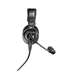 Audio-Technica BPHS1 Broadcast Stereo Headset with Dynamic Cardioid Boom Mic (Renewed)