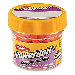 Berkley CNC PowerBait Biodegradable Crappie Nibbles, Chartreuse, 0.9-Ounce