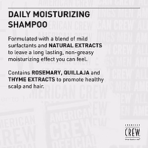 American Crew Daily Moisturizing Shampoo, 33.8 Ounce