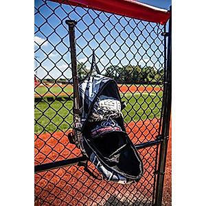 Rawlings Remix Series Youth 9" Tball Glove (Right Hand Throw), 24" Tball Bat & Tball Backpack Bag Set (Black/White/Silver)