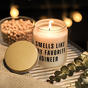 Engineer Gifts - Thank You, Graduation, Retirement Gift for Engineer, Birthday Christmas Gift for Engineering Student Civil Mechanical Software Future Engineer, Funny Appreciation Candle for Men Women