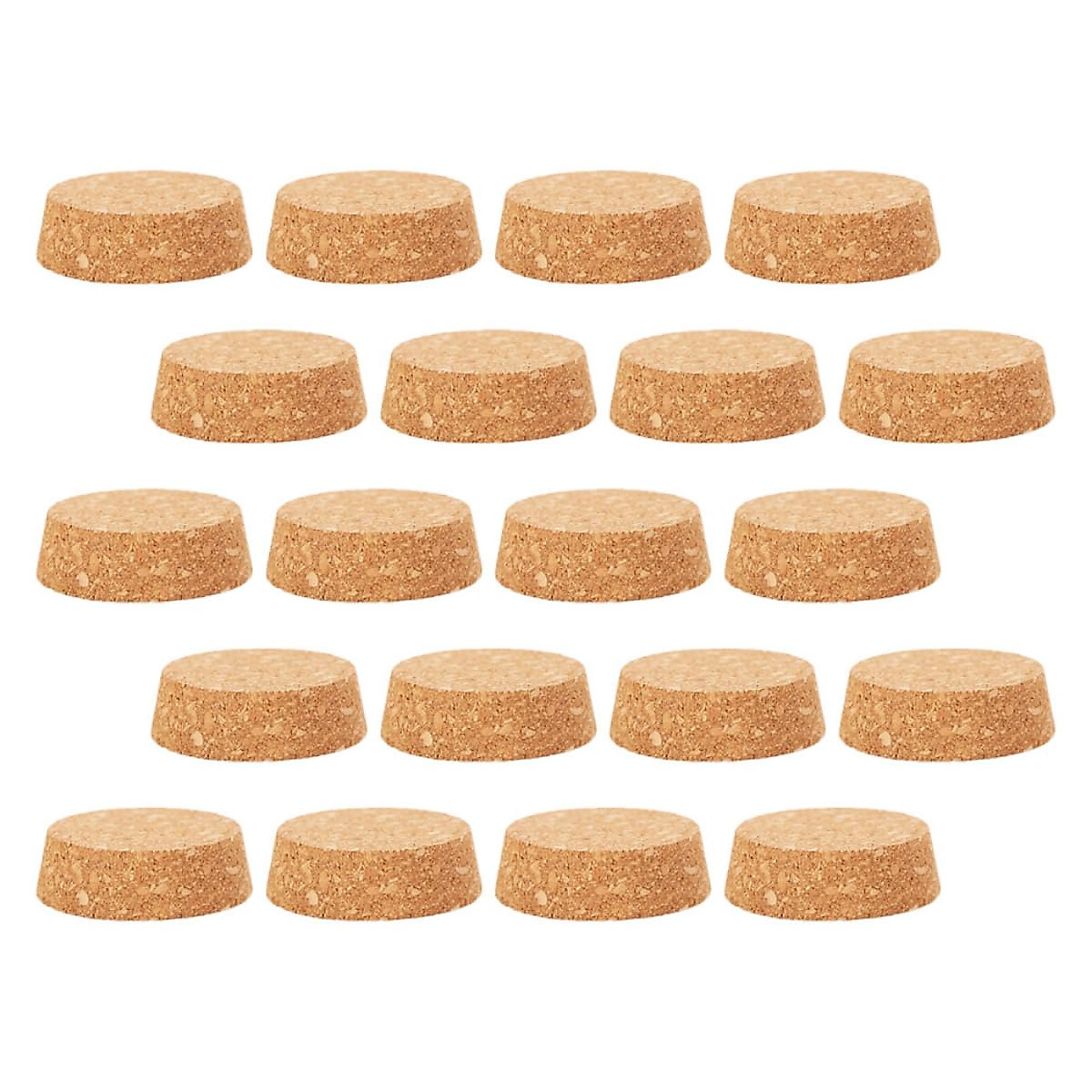 24 Pack Small Cork Lids for Jars - Wood Cork Lids for Canning, DIY Gifts, Wedding Favors - Kitchen Essential for Sealing Canning Jars
