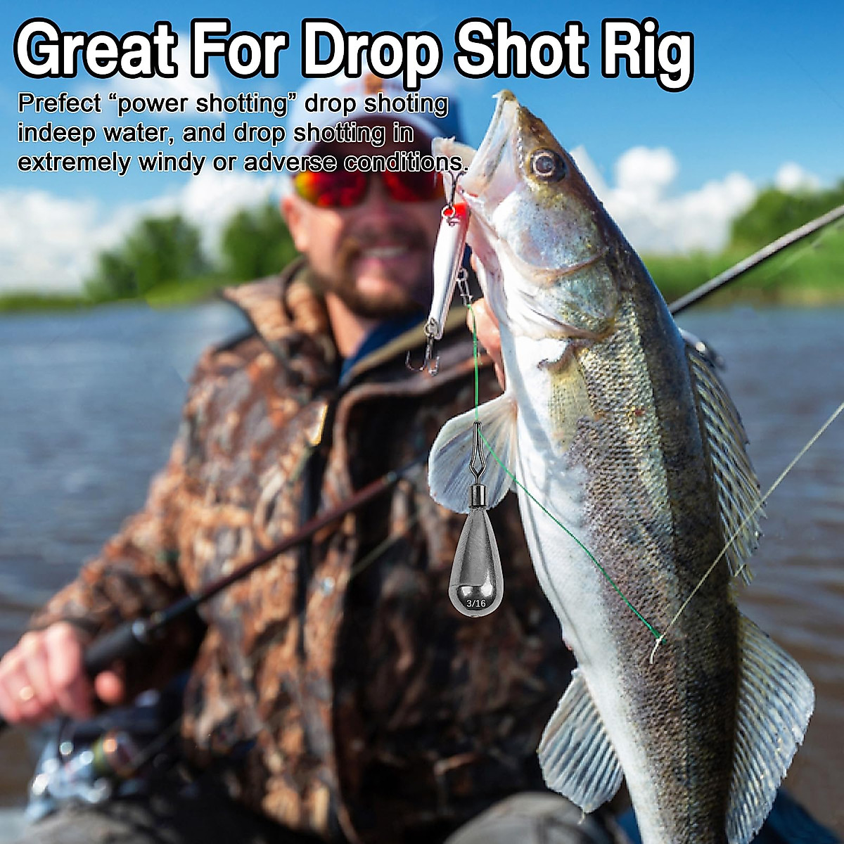 Tungsten Drop Shot Weights Fishing Weights Sinkers kit Tungsten Fishing Sinkers Swivels for Drop Shot Rig Bass Freshwater Saltwater Tackle Box