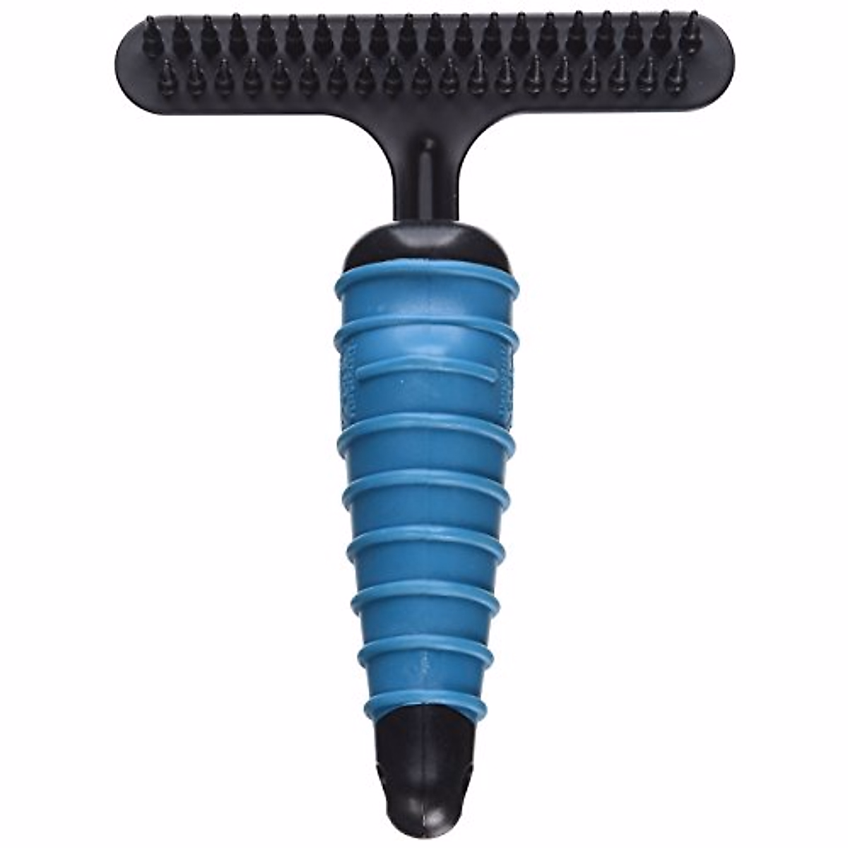 Master Grooming Tools Ergonomic Double-Row Undercoat Rakes — Efficient Tools for Grooming Dogs, 39 Pins, Blue