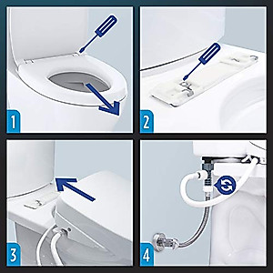 TOTO SW573#01 S300E Electronic Bidet Toilet Cleansing, Instantaneous Water, EWATER Deodorizer, Warm Air Dryer, and Heated Seat, Round, Cotton White