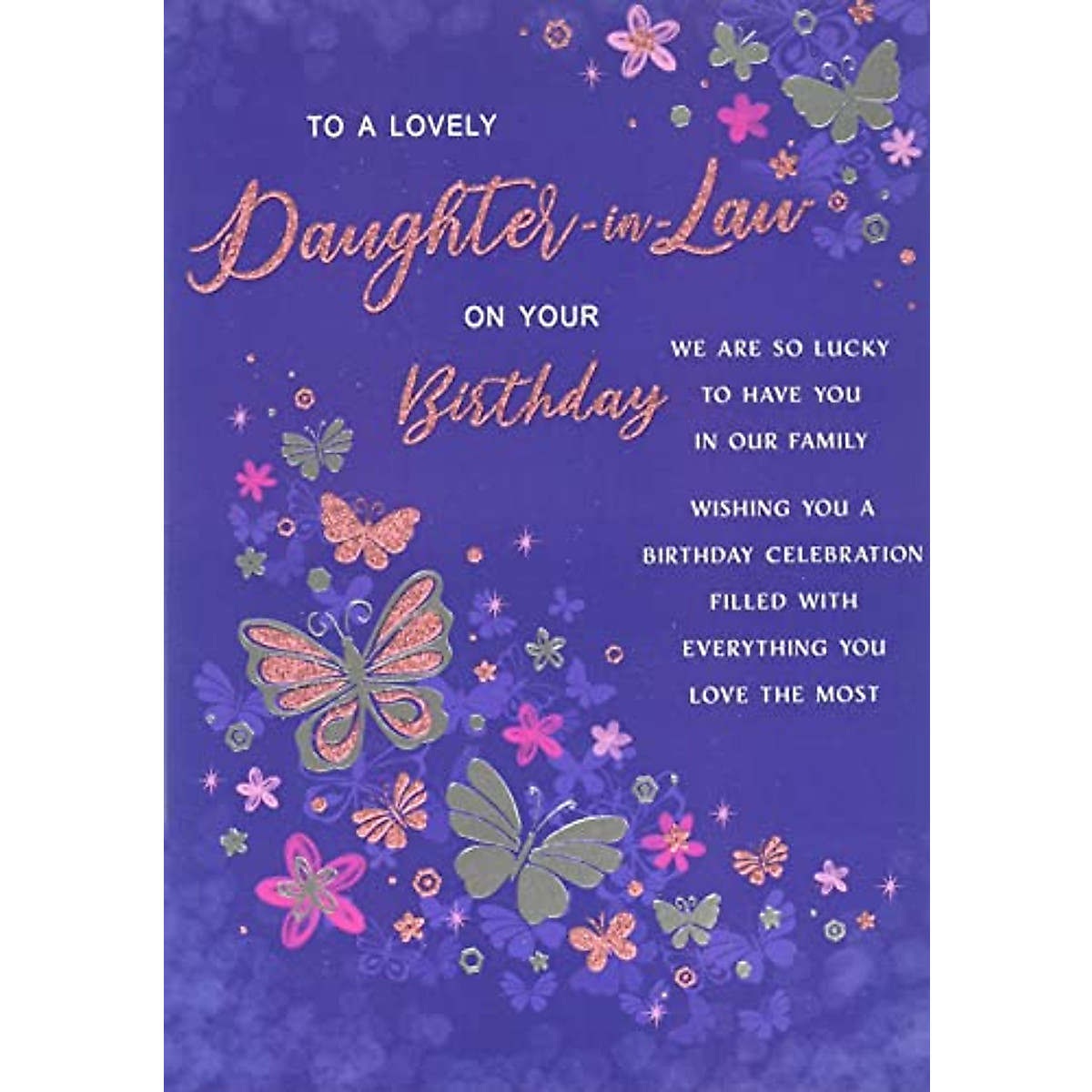 Regal Publishing Modern Birthday Card Daughter in Law - 9 x 6 inches -