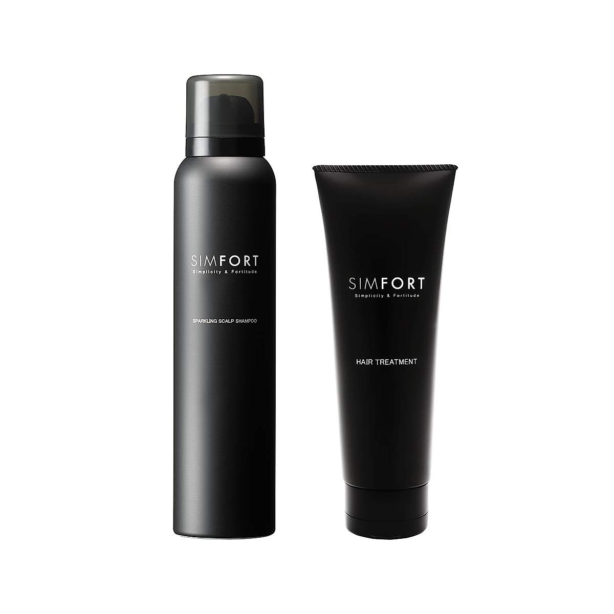 SIMFORT Carbonic Acid Shampoo 5.3oz & Conditioner 4.2oz Set for Men & Women, Fuller Thicker Stronger Hair Growth and Volumizing, Made with Natural Ingredients, NO Paraben/Sodium/Sulfate (Set of 1)