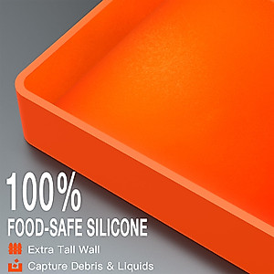 Silicone Griddle Mat Cover for Blackstone, 28 Inch Food Grade Silicone Grill Buddy Mats for Blackstone, Reusable&Durable Heavy Duty Griddle Accessories, All Season Cooking Surface Protective Cover