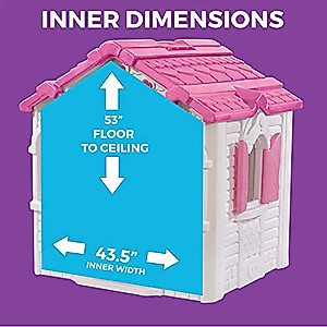 Step2 Sweetheart Kids Playhouse, Indoor/Outdoor Playset, Interactive Play with Sounds, Made of Durable Plastic, For Toddlers 1.5+ Years Old