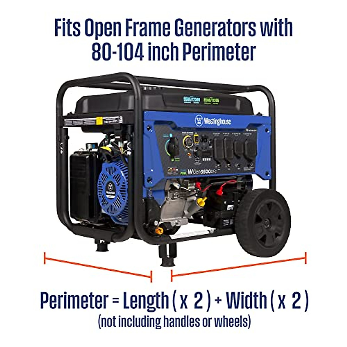 Westinghouse WGenTent Generator Running Cover for Open Frame Generators,Black