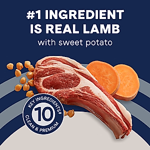 Canidae PURE Limited Ingredient Premium Adult Dry Dog Food, Lamb and Pea Recipe, 4 Pounds, Grain Free