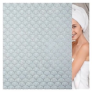 Glass Window Film Self Adhesive Window Privacy Film Frosted Glass Film, Opaque Vinyl Decor Stickers, Static Cling Removable Window Sticker for Home Office Window Privacy Film (Color : D, Size : 45x5