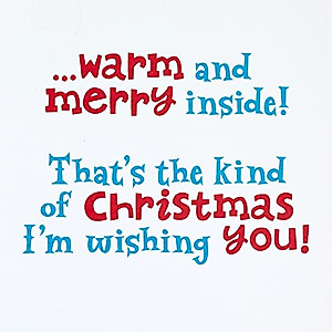 Hallmark Peanuts Christmas Card (Snoopy Ice Skating)