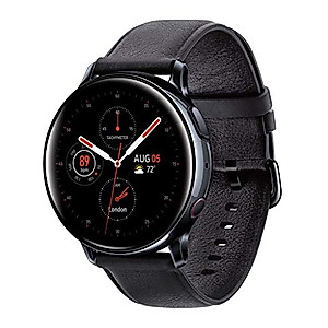 SAMSUNG Galaxy Watch Active 2 Smart Watch 44mm US Version GPS Bluetooth Advanced Health Monitoring Fitness Tracking Long-Lasting Battery, Aqua Black