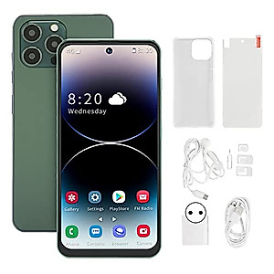 ASHATA I14 Pro Max Unlocked Android Smartphone Celular, 6.7in FHD Screen Android Mobile Phone, 4G Net Cellphone, 2GB RAM 16GB ROM, 64G Extra Memory, 5MP 8MP, 4000mAh Fast Charging