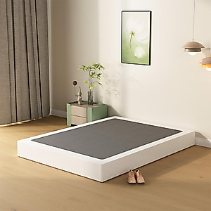 DiaOutro King Size Box Spring, 9 Inch Heavy Duty Bed Base with Fabric Cover, No Noise Mattress Foundation for Bed, Easy Assembly, Black