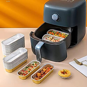 MOACOCK 100 Pack Aluminum Mini Loaf Pans, Aluminum Foil Pans with Lid, 6.8oz Disposable Rectangle Baking Containers Muffin Baking Tins Mini Cake Pans, Pans/Lids/Spoons(Pink)