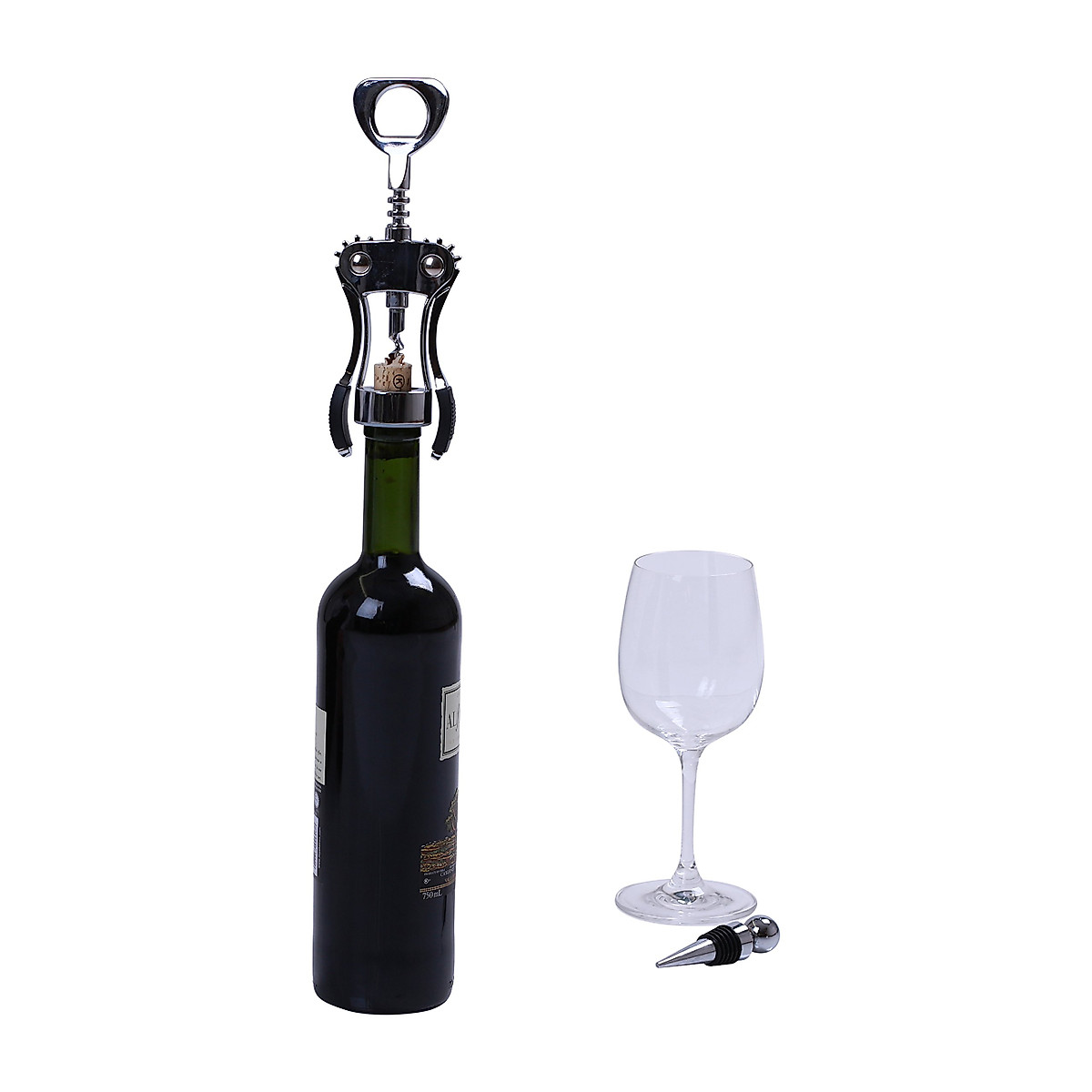 Select Culinary Premium Corkscrew and Wine Stopper Set