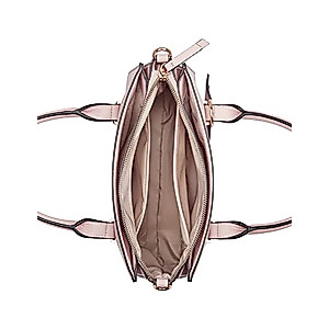 NINE WEST LUCIANNE Jet Set Satchel, Pale Pink