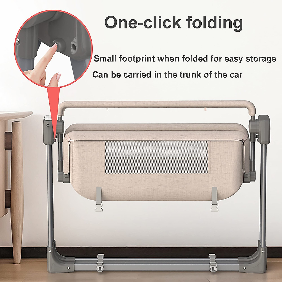 Electric Baby Swing,baby rocker,Rocking Chair Electric Cradle Baby Swing Bed,Adjustable Bedside Cribs,Automatic Rocking Recliner Crib Basket, Baby Safe Bed,Best Baby Bed For Infant Newborn Unisex