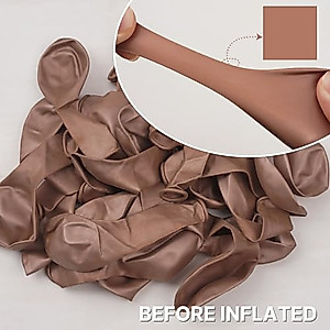 PartyWoo Metallic Rose Gold Balloons, 110 pcs 22 Inch Star Balloons and Rose Gold Balloons Different Sizes Pack of 18 Inch 12 Inch 10 Inch 5 Inch for Balloon Garland Balloon Arch as Party Decorations
