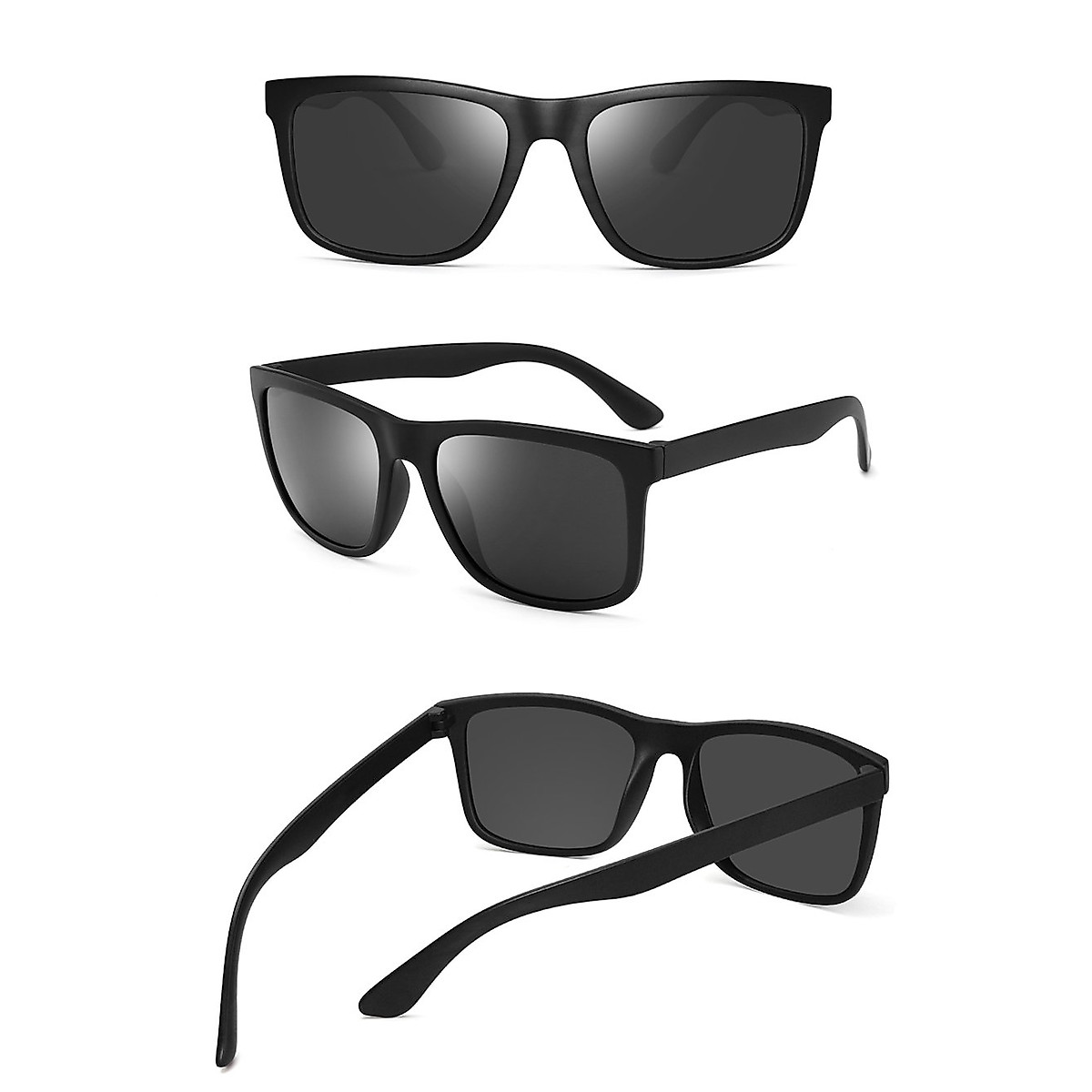 Lekesn Polarized Sunglasses for Men TR90 Unbreakable Mens Sunglasses Driving Sun Glasses For Men/Women